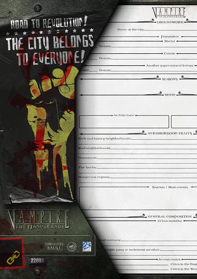 VtM- City Worksheet for the Anarchs [3rd Edition] - White Wolf ...