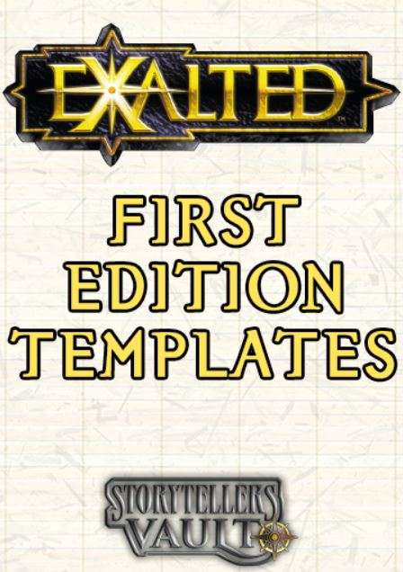 Exalted 1st Edition Templates - White Wolf | DriveThruRPG