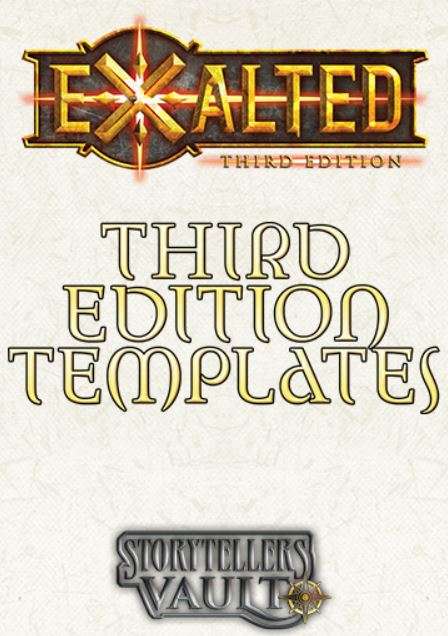 Exalted 3rd Edition Templates - White Wolf | DriveThruRPG