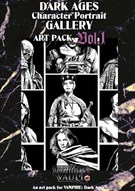 Dark Ages Character Portrait Gallery Vol. 1 - White Wolf | DriveThruRPG