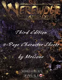 MrGone's Mummy First and Second Edition Character Sheets - White Wolf | DriveThruRPG