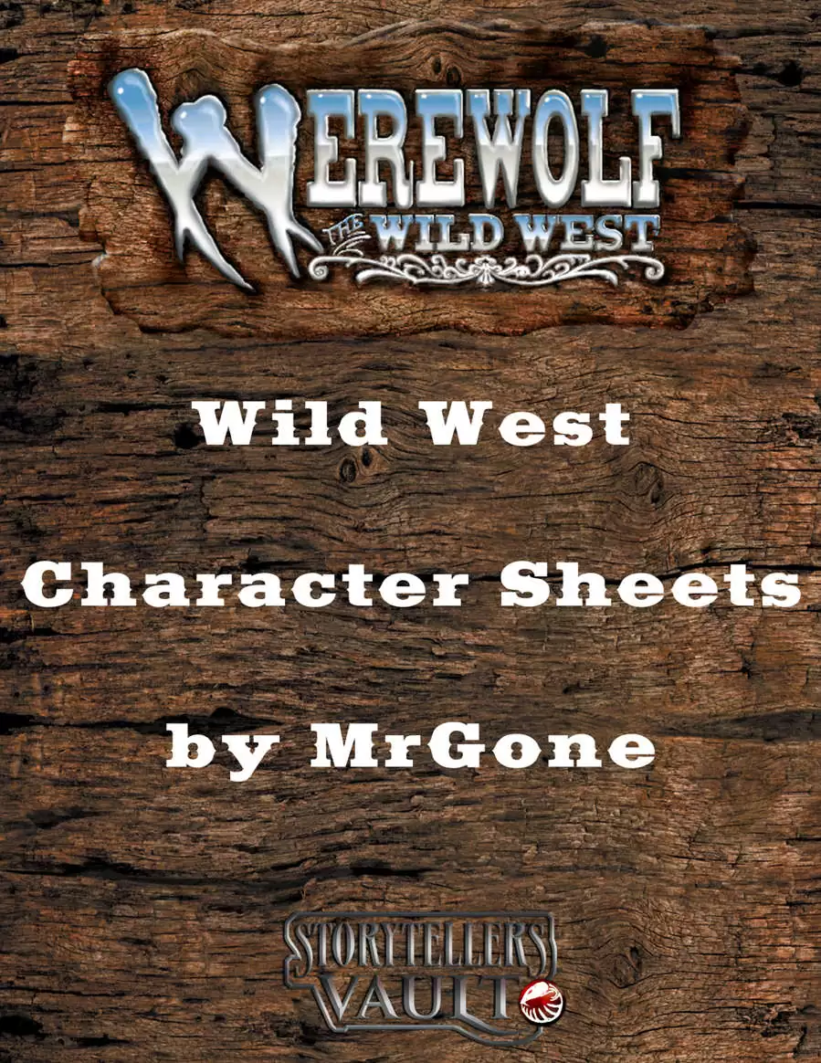 MrGone's Werewolf The Wild West Character Sheets - White Wolf ...