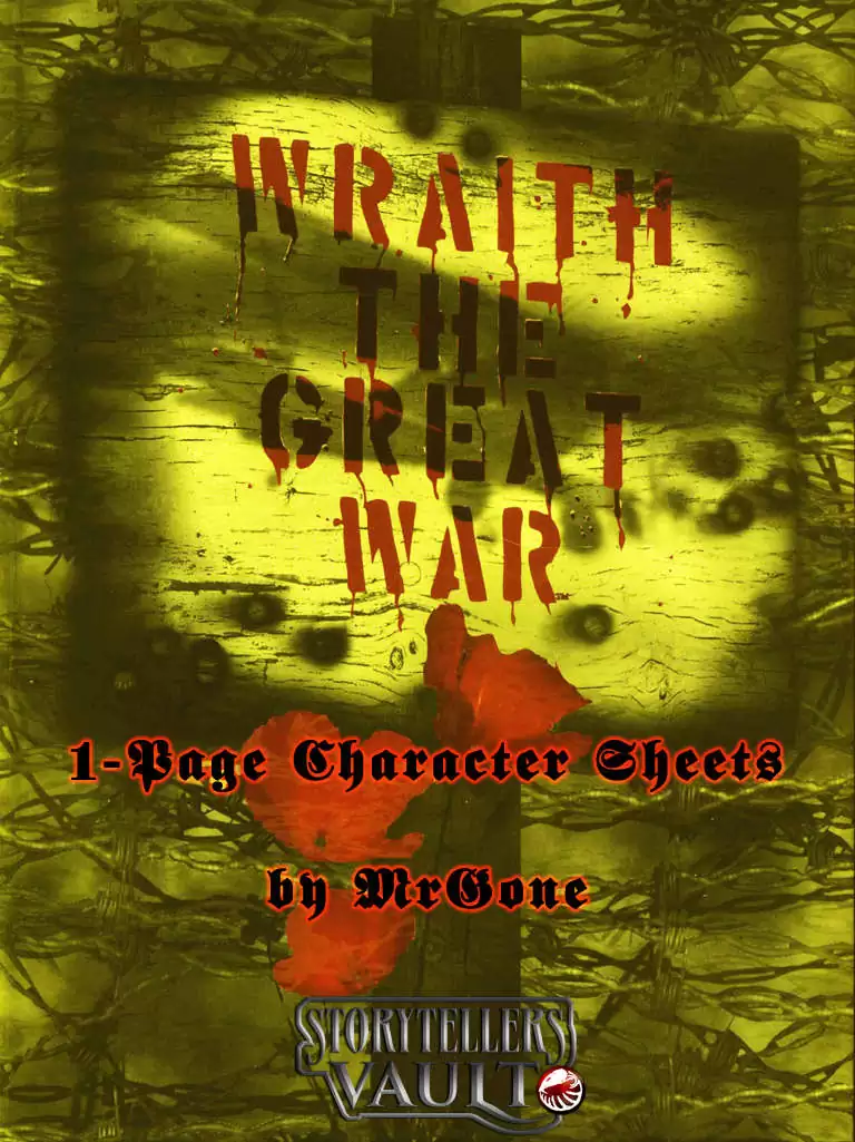 MrGone's Wraith The Great War 1-Page Character Sheets - White Wolf ...