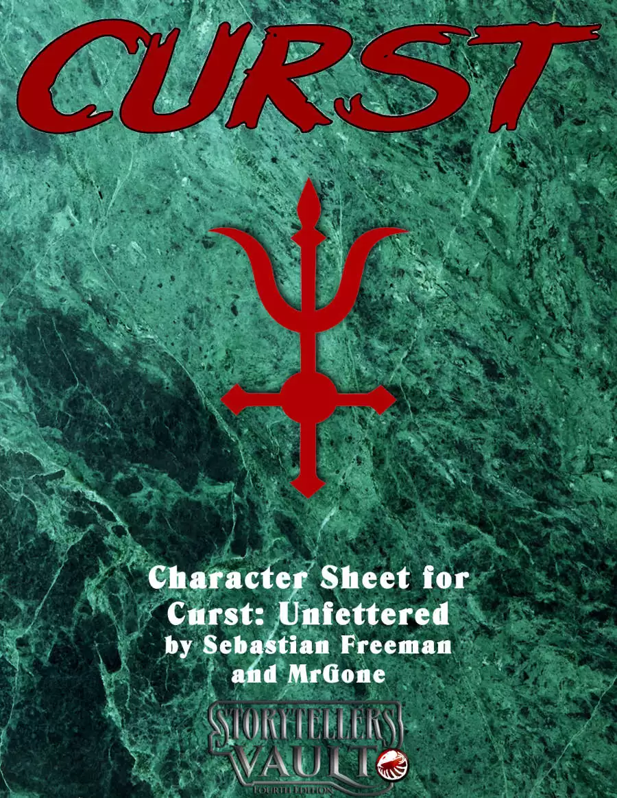 MrGone's Curst Unfettered Character Sheets - White Wolf | DriveThruRPG