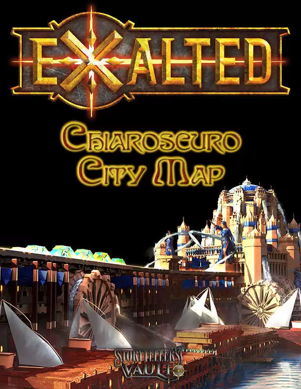 Chiaroscuro City Map (Exalted Pack) - White Wolf | DriveThruRPG