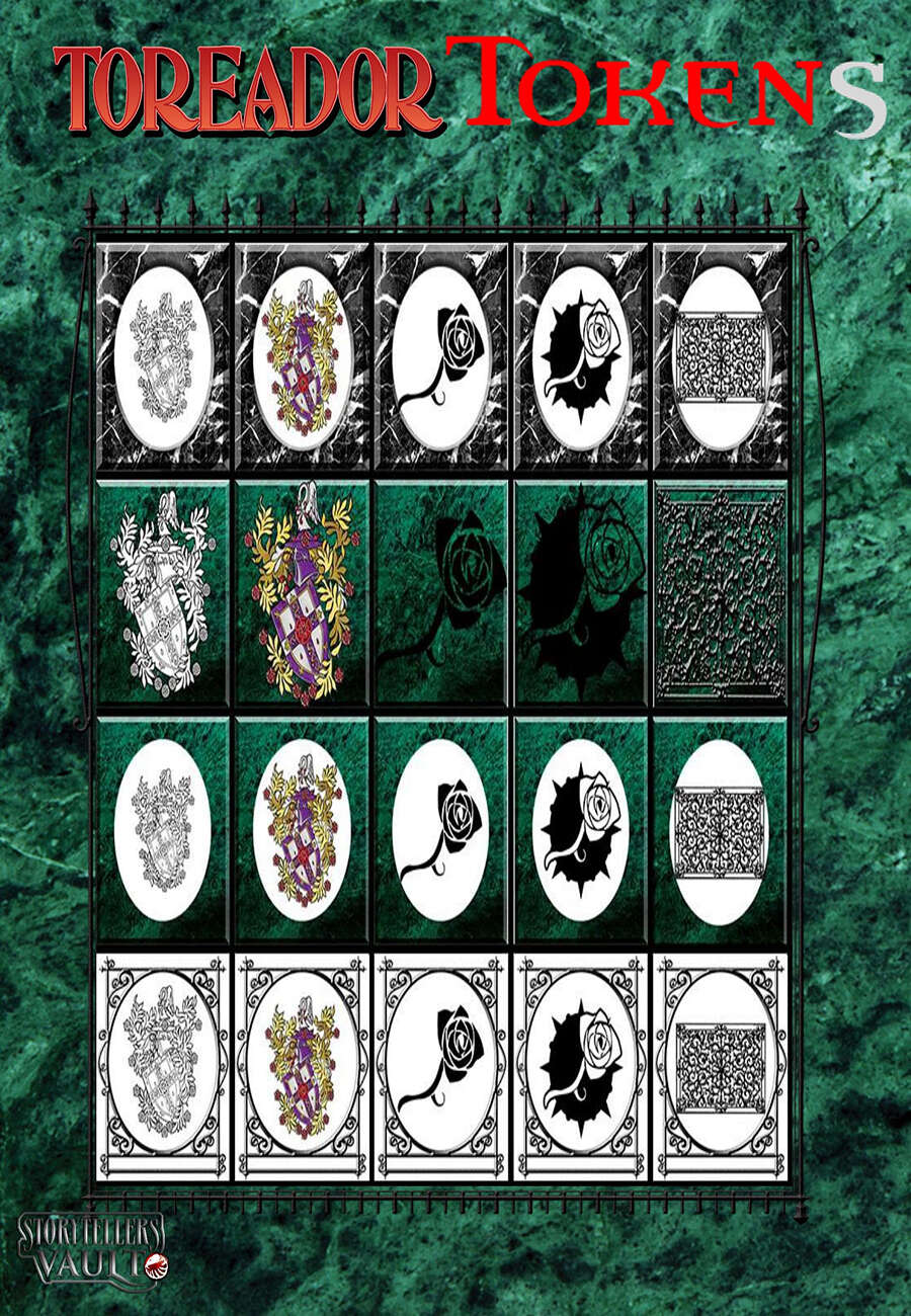 Toreador online Token Pack - White Wolf | DriveThruRPG