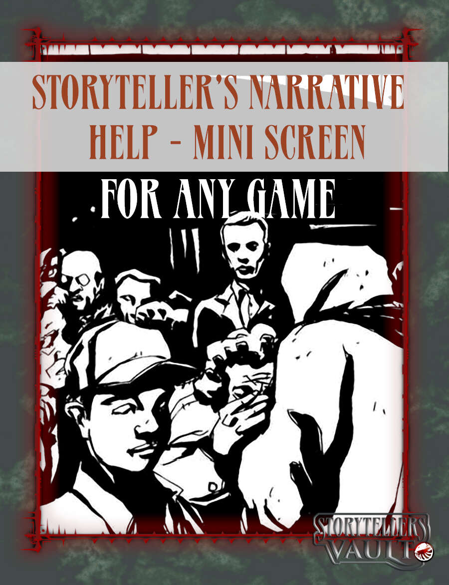 Storyteller's Narrative help mini screen - White Wolf | DriveThruRPG