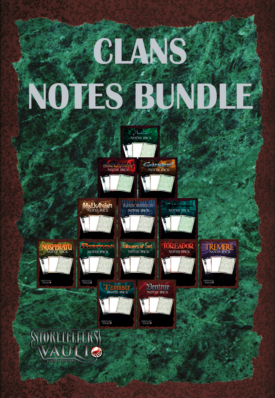 Clans Notes [BUNDLE] - White Wolf | DriveThruRPG
