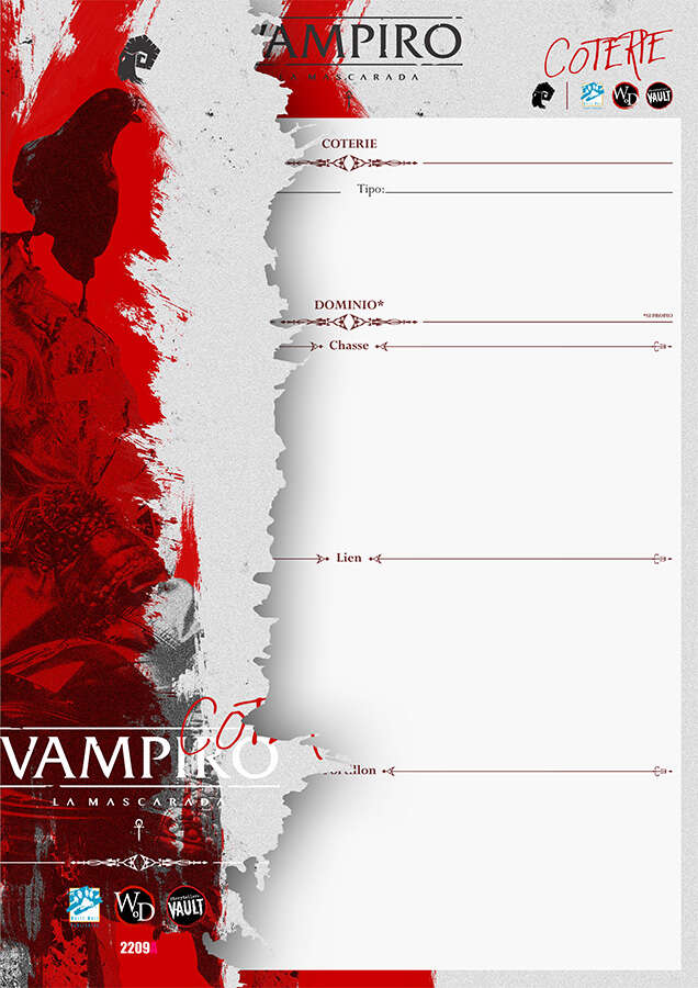 VtM Coterie Sheets [5th Edition] MODEL 2/2 - White Wolf | DriveThruRPG