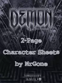 MrGone's Dark Ages Fae 20th Anniversary Edition 4-Page Character Sheets - White Wolf | DriveThruRPG