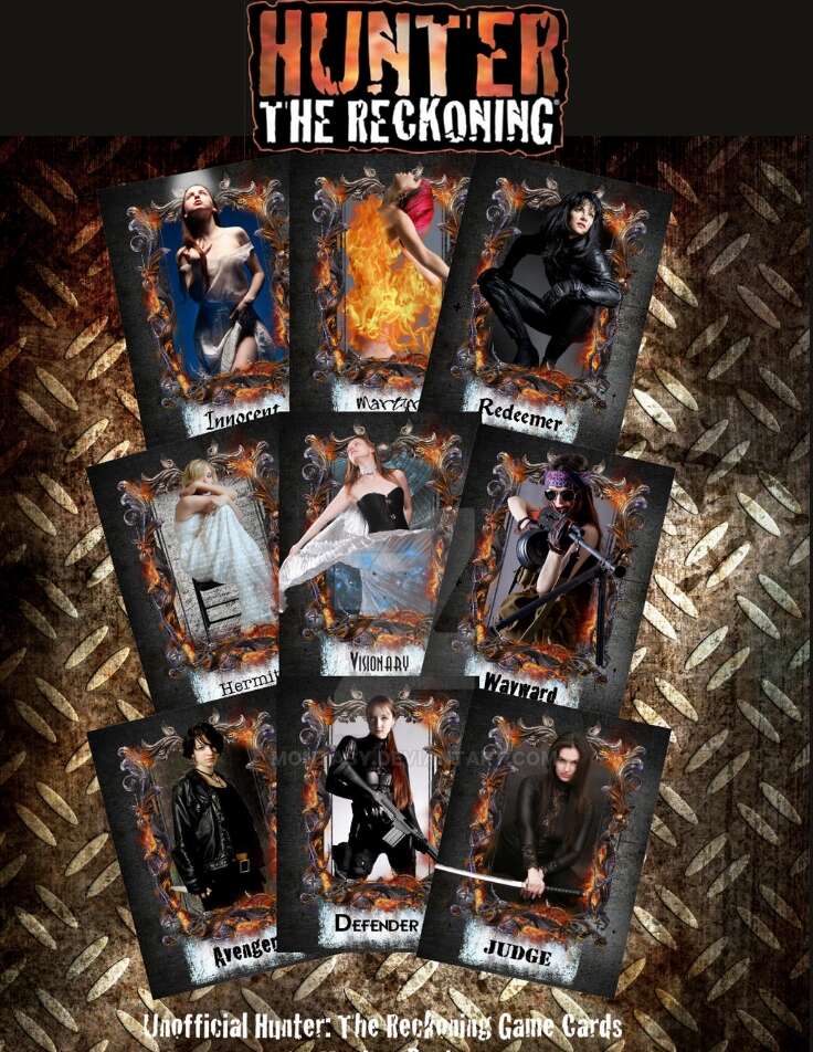 Hunter The Reckoning Creed Cards - White Wolf | DriveThruRPG