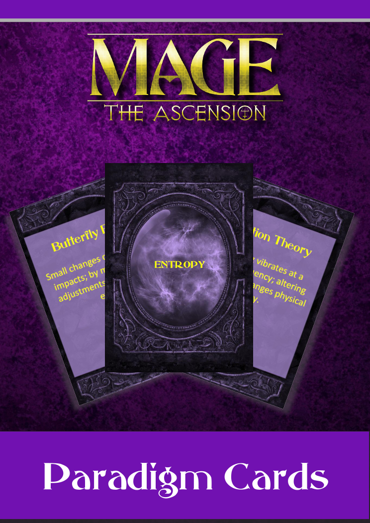 Paradigm Cards - Mage The Ascension - White Wolf | DriveThruRPG