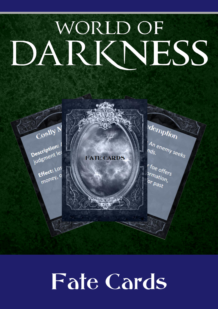 Fate Cards - MtA, VtM, HtR, WtA, WoD - White Wolf | DriveThruRPG