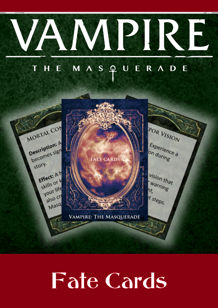 Fate Cards - Vampire: The Masquerade - White Wolf | DriveThruRPG