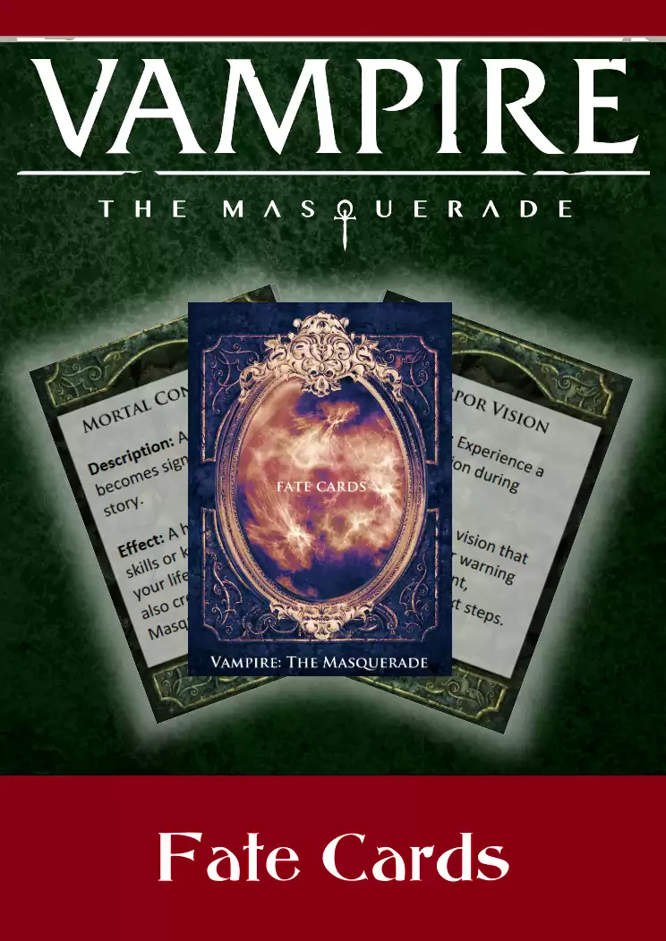 Fate Cards - Vampire: The Masquerade - White Wolf | DriveThruRPG