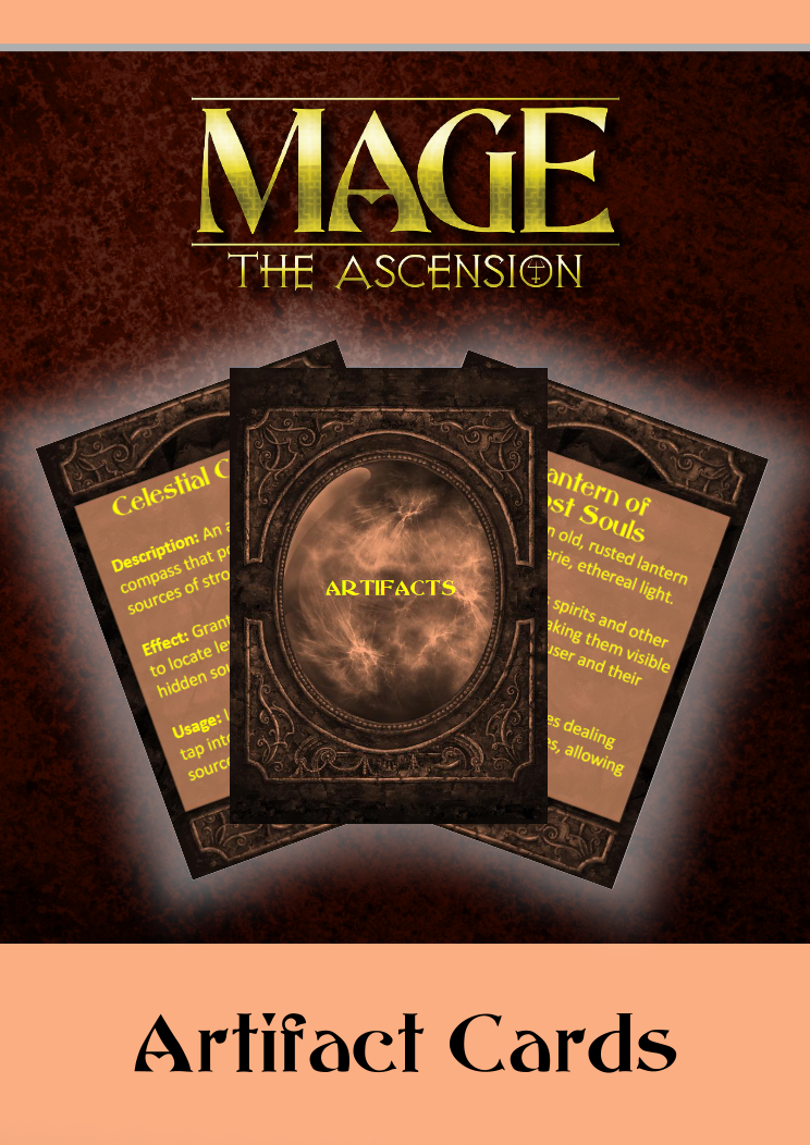 Artifact Cards - Mage: The Ascension - White Wolf | DriveThruRPG