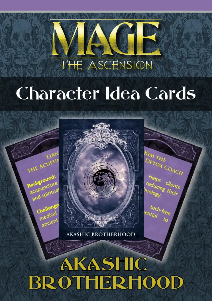 Character Idea Cards /Akashic Brotherhood/ - Mage: The Ascension ...