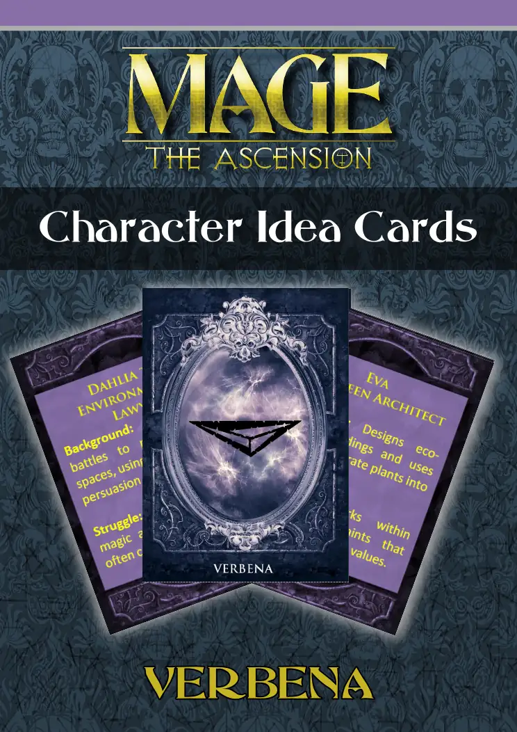 Character Idea Cards /Verbena/ - Mage: The Ascension - White Wolf ...
