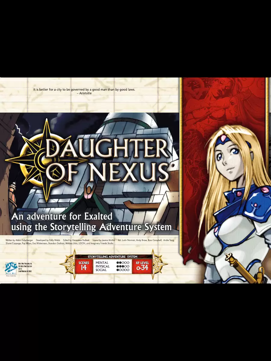 Daughter of Nexus (Exalted) - White Wolf | Exalted Second Edition ...
