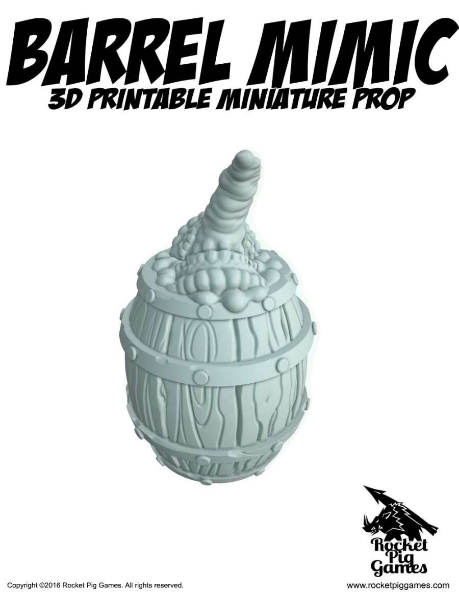 Rocket Pig Games: Barrel Mimic - Rocket Pig Games | DriveThruRPG