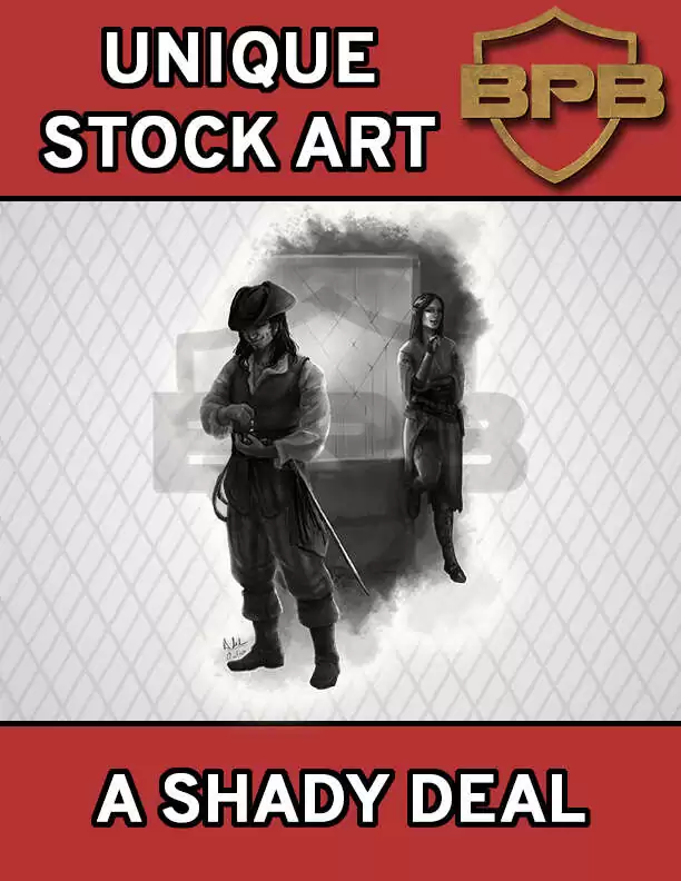 Unique Stock Art - A Shady Deal - BPB Games | DriveThruRPG