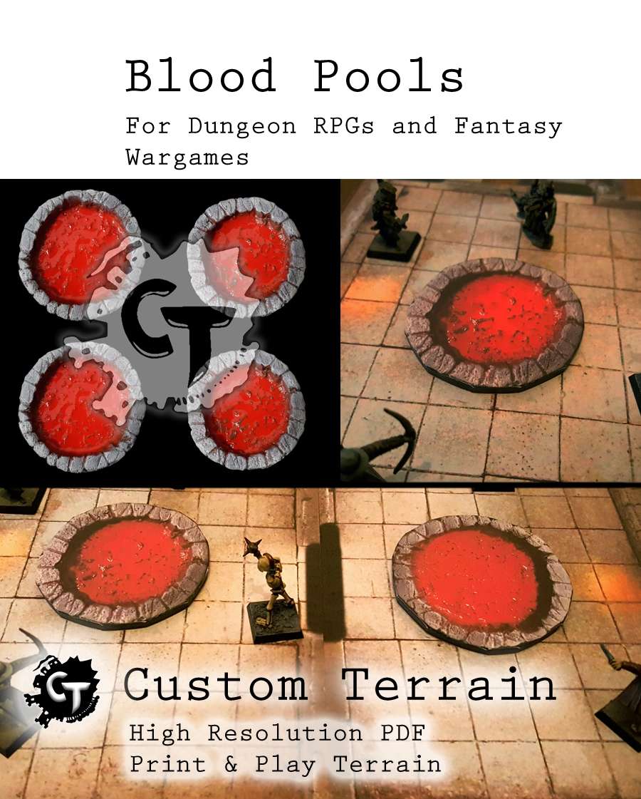 Blood Pools - Custom Terrain | DriveThruRPG