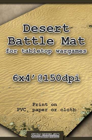 Wargames Battle Mat 6'x4' - Desert (021) - Tiny Worlds | DriveThruRPG