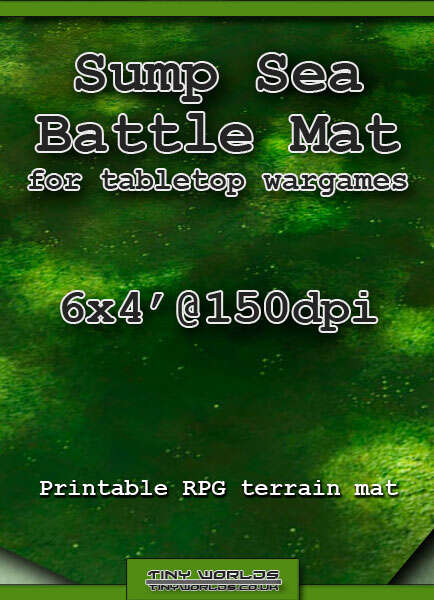 Wargames Battle Mat 6'x4' - Sump Sea (081) - Tiny Worlds | DriveThruRPG