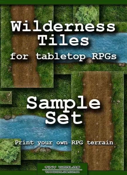 Landscape Tiles - Wilderness Sample Set - RPG Game Tiles - Tiny Worlds ...