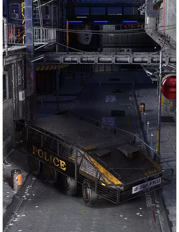 Sade Presents: Cyberpunk Police APC - Misfit Studios | Publisher ...