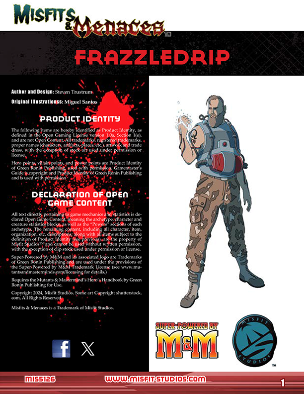 Misfits & Menaces: Frazzledrip - Misfit Studios | Super-Powered By M&M ...