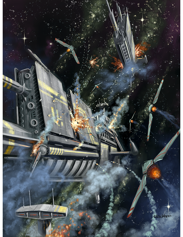 Eric Lofgren Presents: Capital Ship and Fighter Space Battle - Misfit ...