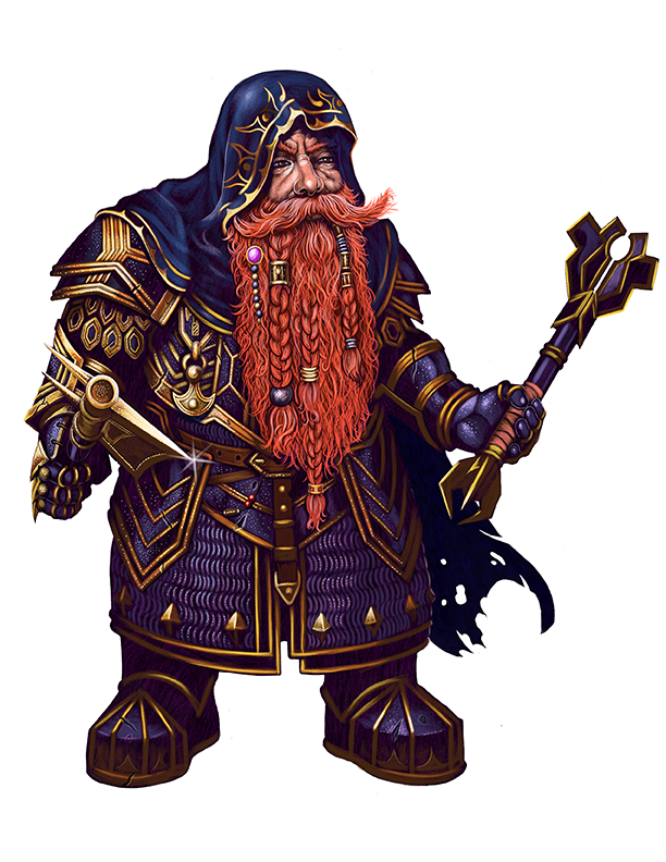 Quico Vicens Picatto Presents: Dwarf Warrior Priest Hero - Misfit ...