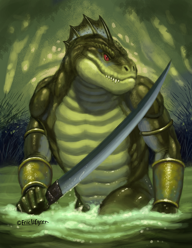 Eric Lofgren Presents: Lizardman Swordmaster - Misfit Studios | Eric ...