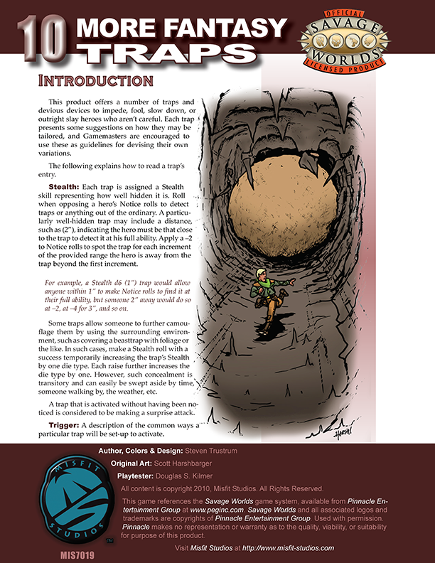10 More Fantasy Traps - Misfit Studios | Savage Worlds | DriveThruRPG
