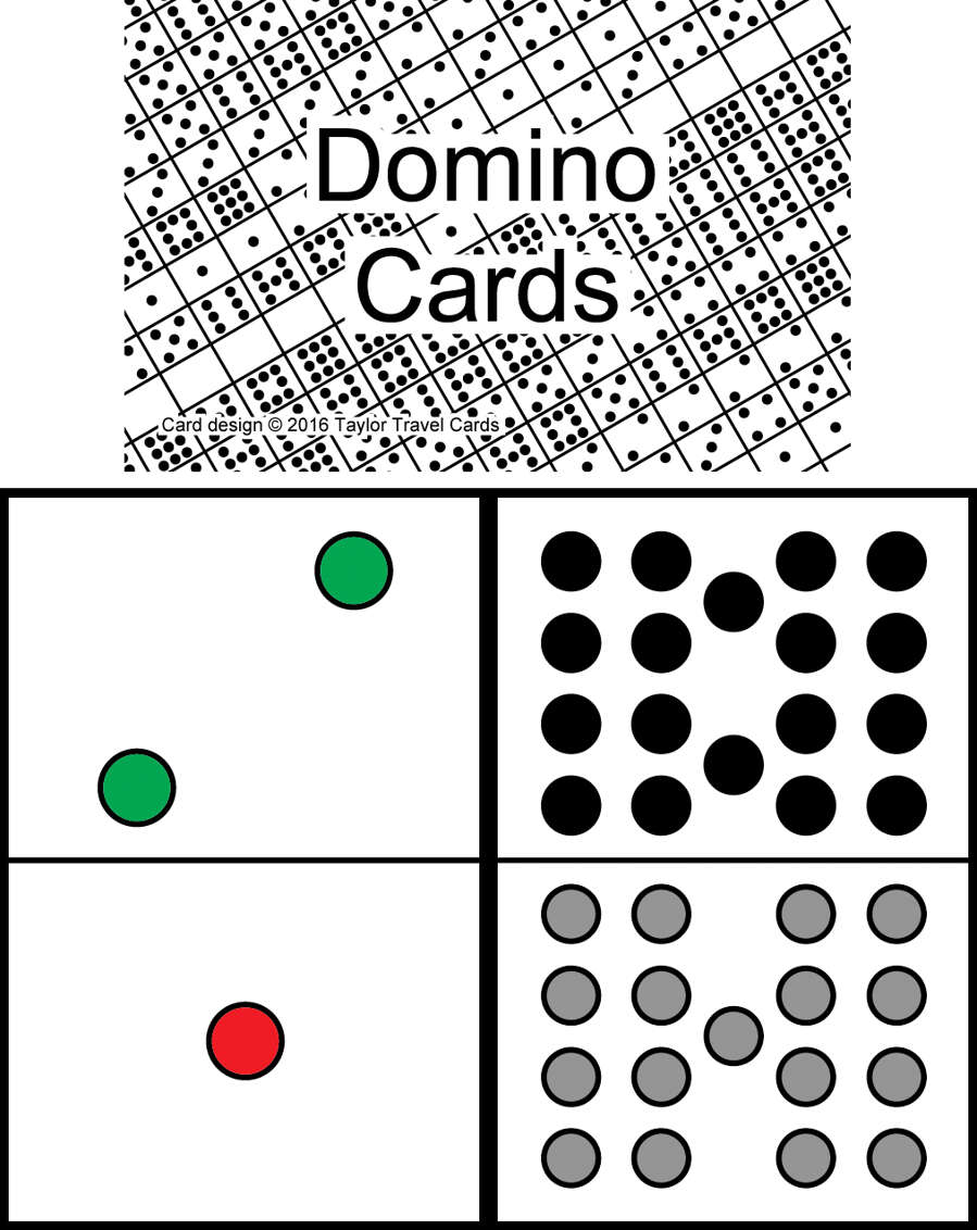 Mini Domino Cards - Double 18 -ADD ON - Taylor Travel Cards | Mini ...