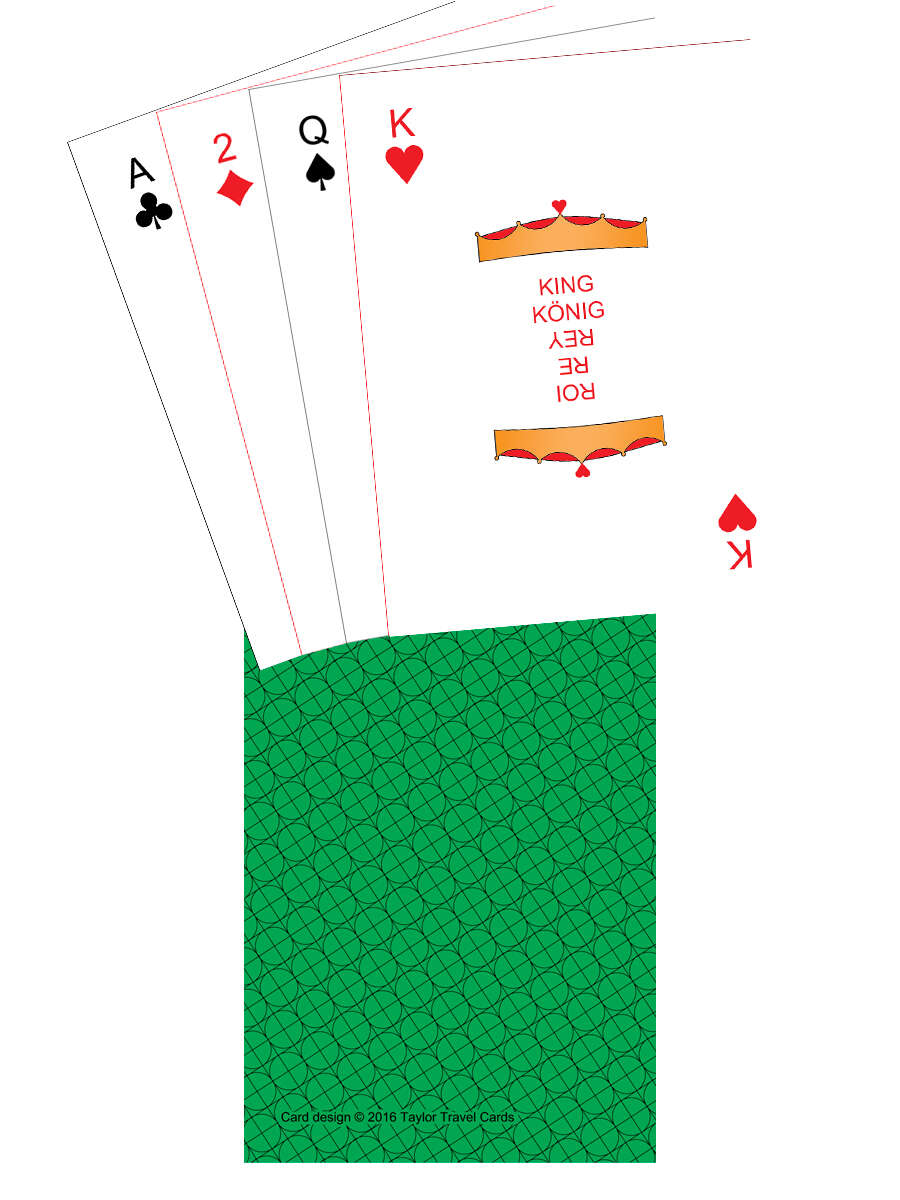 Poker Deck - TTC back - Green - Taylor Travel Cards | Poker Cards ...