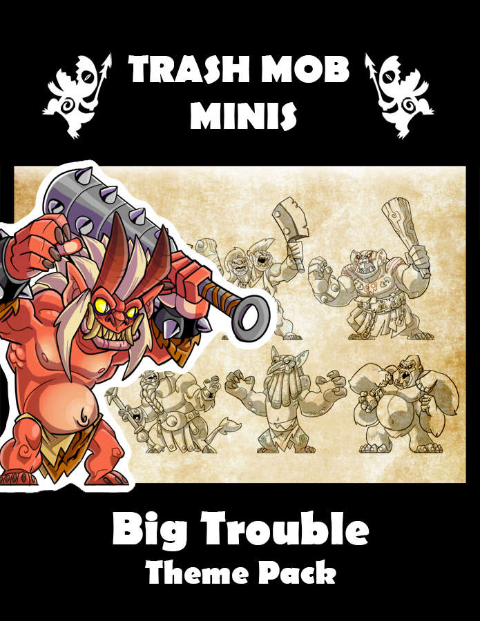 Big Trouble: Theme Pack - Trash Mob Minis | DriveThruRPG