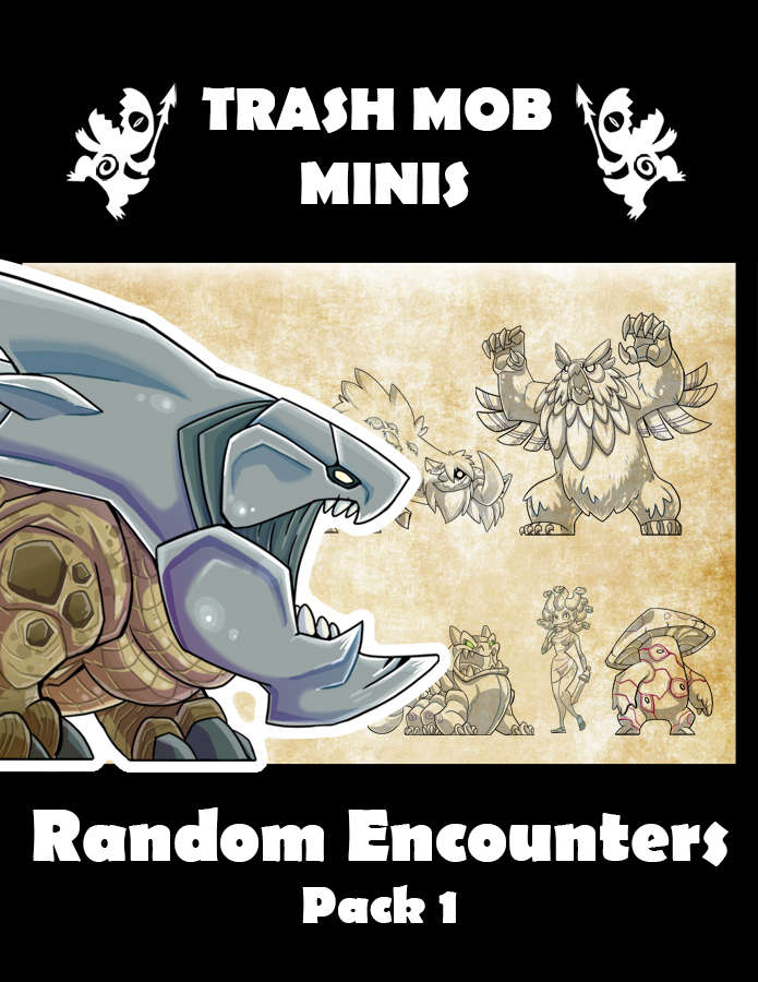 Random Encounters: Pack 1 - Trash Mob Minis | DriveThruRPG