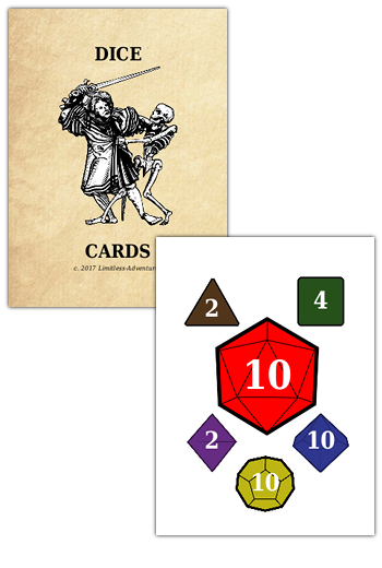 Dice Cards - Limitless Adventures | DriveThruRPG
