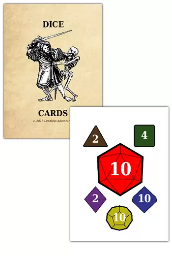 Dice Cards - Limitless Adventures | DriveThruRPG