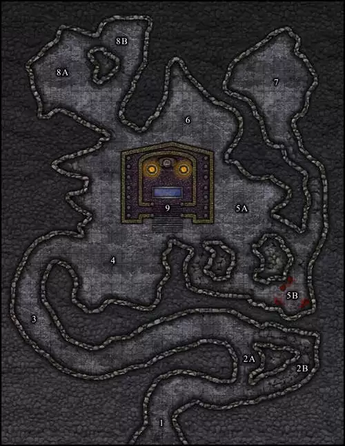 VTT Map Set - #009 Shrine to the Umber God - Paths to Adventure | Big ...