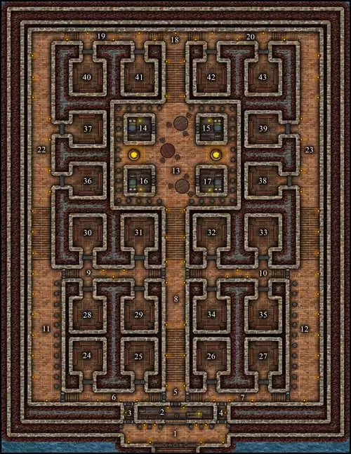 VTT Map Set - #021 Imperial Prison - Paths to Adventure | Big Book of ...
