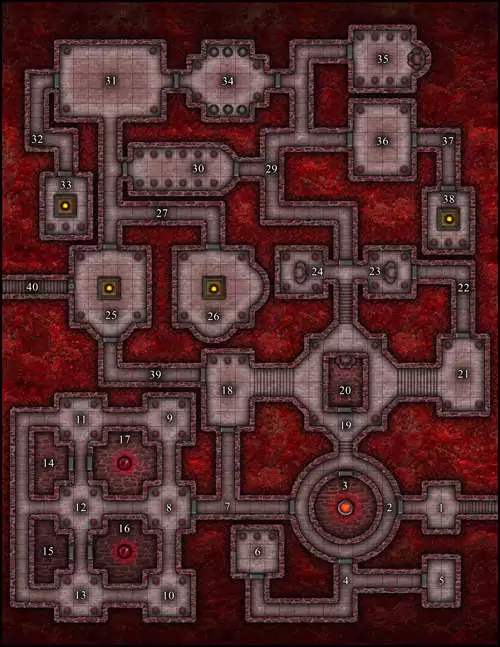 VTT Map Set - #024 The Ruby Keep - Paths to Adventure | Big Book of ...