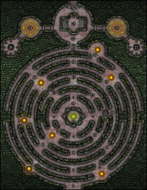 VTT Map Set - #032 Tomb of the Serpent King - Paths to Adventure | Big ...