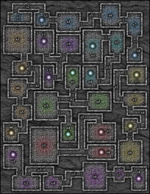 VTT Map Set - #038 The Labyrinth of Portals - Paths to Adventure | Big ...