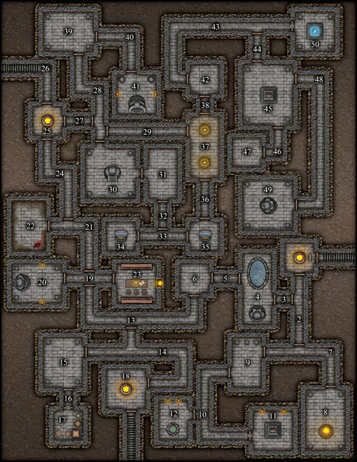 VTT Map Set - #050 Classic Dungeon - Paths to Adventure | Big Book of ...