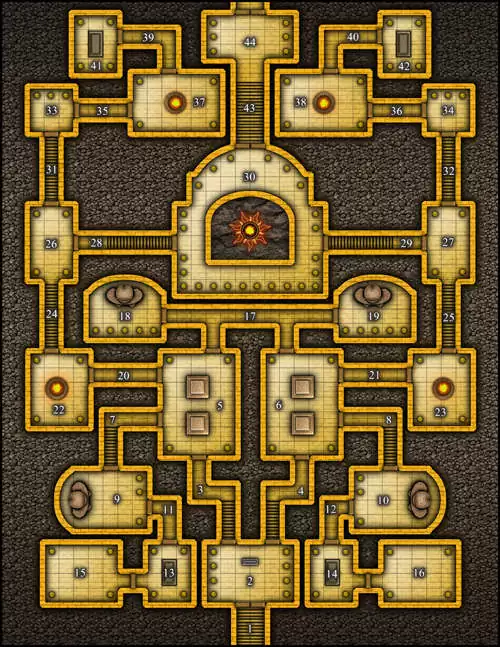 VTT Map Set - #065 The Aurum Keep - Paths to Adventure | Big Book of ...