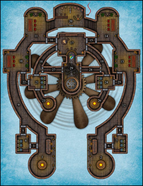 VTT Map Set - #090 Airship Skydock - Paths to Adventure | Big Book of ...