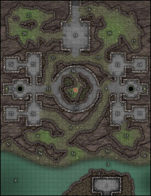 VTT Map Set - #108 The Forgotten Dungeon - Paths to Adventure | Big ...